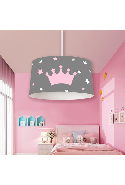 Bebişim Halı Taçlı bha2090 Çocuk Odası Sarkıt Avize