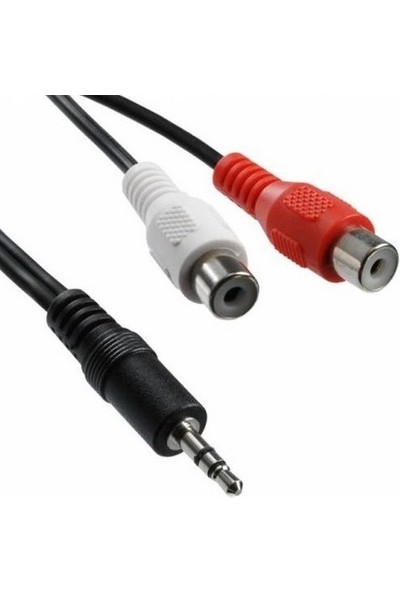 Alfais 4227 3.5mm Stereo Erkek Dişi 2Rca Tos Ses Kablo Çevirici Adaptör Alfais 4227 3.5mm Stereo Erkek Dişi 2Rca Tos Ses Kablo Çevirici Adaptör
