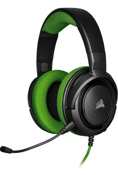 Corsair HS35 Stereo Yeşil Oyuncu Kulaklık-CA-9011197-EU