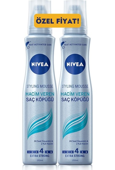 Nivea Hacim Veren Saç Köpüğü 1+1 Avantajlı Paket