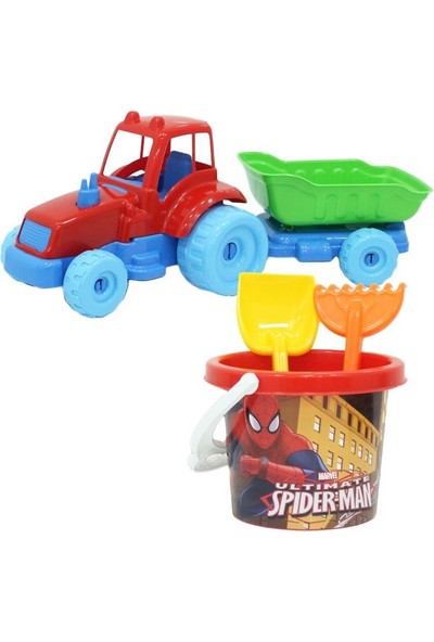Dede Spiderman Traktör Plaj Seti Dede Spiderman Traktör Plaj Seti