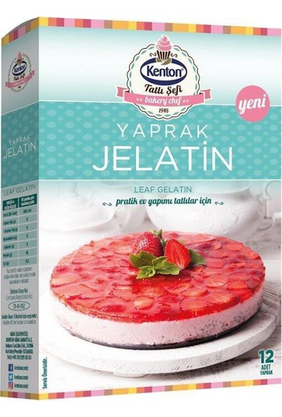 Kenton Yaprak Jelatin 12'li 100 gr