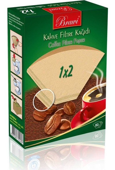 Caffeo 1 x 2 80 Kahve Filresi Kağıdı Caffeo 1 x 2 80 Kahve Filresi Kağıdı