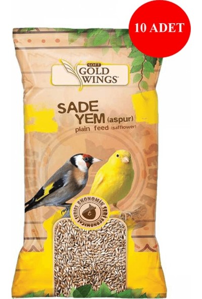 Gold Wings Sade Saka Ve Kanarya Yemi 300 gr x 10 Adet Gold Wings Sade Saka Ve Kanarya Yemi 300 gr x 10 Adet