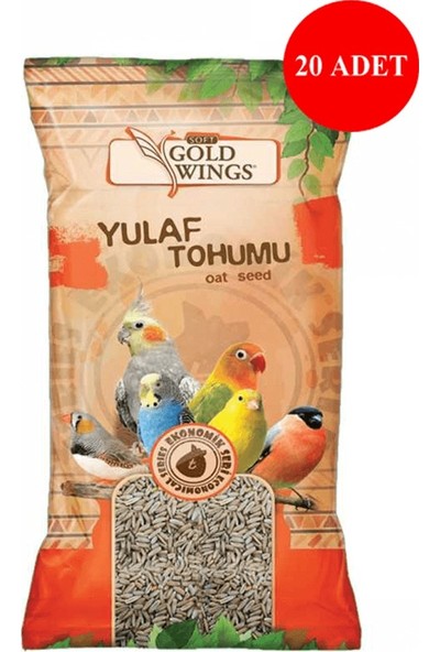 Gold Wings Kuş Tamamlayıcı Ek Besin Yulaf 300 gr x 20 Adet Gold Wings Kuş Tamamlayıcı Ek Besin Yulaf 300 gr x 20 Adet