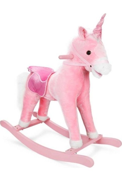 Sunman Sallanan Unicorn At Hareketli ve Müzikli Pembe
