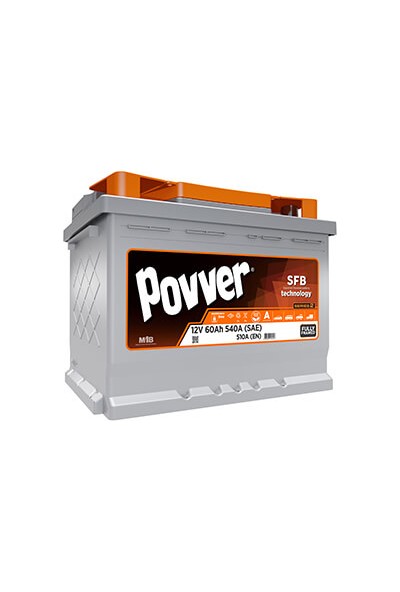 Povver Akü 12V 72Ah SFB 640 CCA