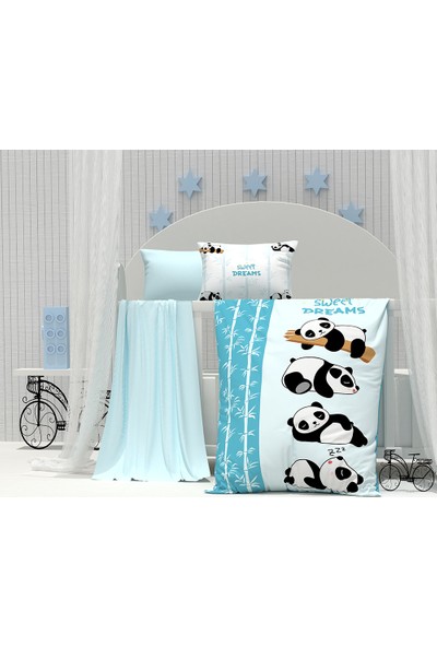 Teksmoda Jr Bebek Nevresim Takımı %100 Pamuk Panda
