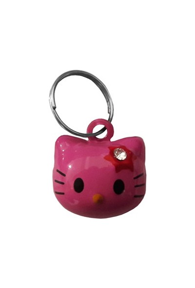 Doggie Küçük Kedi Kafası Şekilli Kedi Tasma Çanı 1 - 2 cm Pembe Doggie Küçük Kedi Kafası Şekilli Kedi Tasma Çanı 1 - 2 cm Pembe