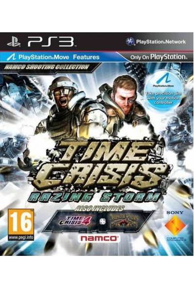 Sony Ps3 Oyun Time Crisis Razing Storm Silahlı Move Destekler Sony Ps3 Oyun Time Crisis Razing Storm Silahlı Move Destekler