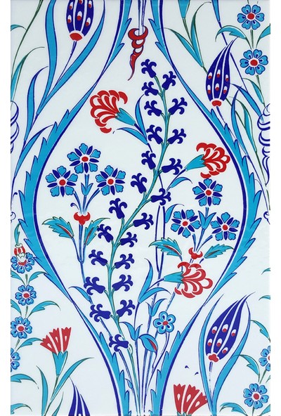 Armada Çini 25X40 cm Sp 419 Mavi Beyaz Kütahya Iznik Çini Seramik Karo Desenli Modelleri
