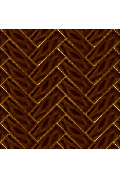 Armada Çini 7X21 cm Gölgeli Karamel Desenli Çini Seramik Karo