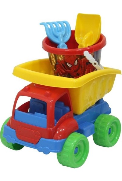 Dede Spiderman Büyük Kamyon Plaj Set Dede Spiderman Büyük Kamyon Plaj Set