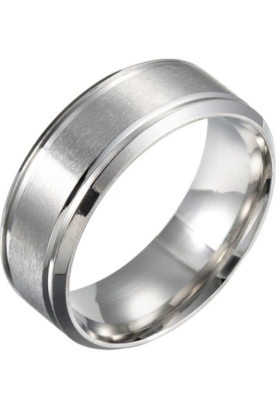Chavin Söz Nişan Mat Parlak Bayan Erkek Çelik Yüzük ec42by Chavin Söz Nişan Mat Parlak Bayan Erkek Çelik Yüzük ec42by
