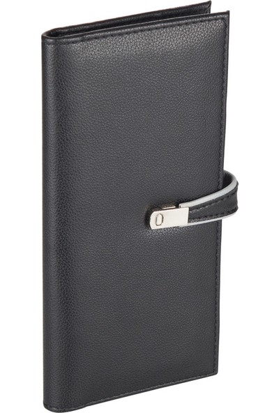 Önder VIP Budapeşte Dikişli Lüx Kartvizitlik Siyah