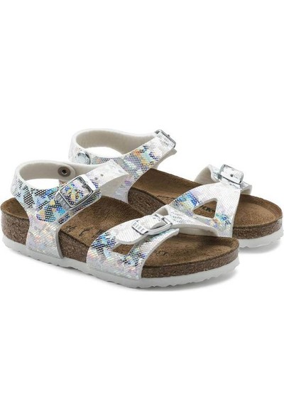 Birkenstock 1008095 Çocuk Casual Sandalet Gümüş Birkenstock 1008095 Çocuk Casual Sandalet Gümüş