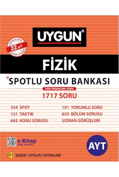 Sadık Uygun Yayınları AYT Fizik Soru Bankası