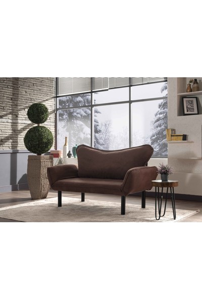 Pafu Chatto İkili Koltuk - Kahverengi