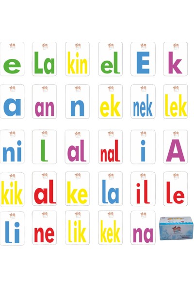 Kiddoo Toyz Magnet Heceler 1. Grup Elakin 29 Adet Hece + Kutu Kiddoo Toyz Magnet Heceler 1. Grup Elakin 29 Adet Hece + Kutu