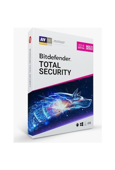 Bitdefender 2019 Total Security 1 Yıl 5 Kullanıcı Bitdefender 2019 Total Security 1 Yıl 5 Kullanıcı