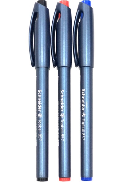 Schneider Topball 857 0.6 mm Roller Kalem 3'lü Set