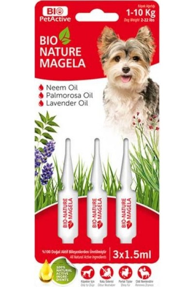 Bio Pet Active Nature Köpek Ense Damlası 1,5 ml Bio Pet Active Nature Köpek Ense Damlası 1,5 ml
