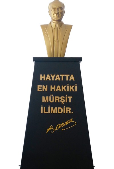 Panapole Atatürk Büstü ve Kaidesi Takım Fiberglass 70'lık Büst Orta ve Lise Okul Modeli Panapole Atatürk Büstü ve Kaidesi Takım Fiberglass 70'lık Büst Orta ve Lise Okul Modeli