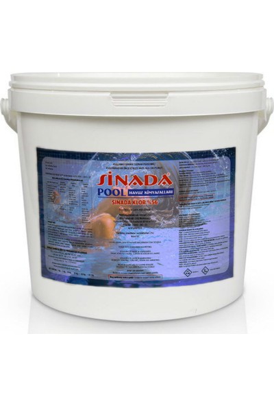 Sinada Toz Klor %56 25Kg Havuz Kimyasalı Sinada Toz Klor %56 25Kg Havuz Kimyasalı