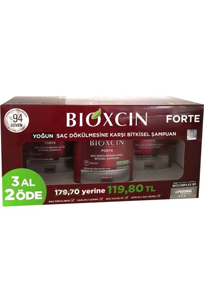 Bioxcin Forte Şampuan 3 Adet