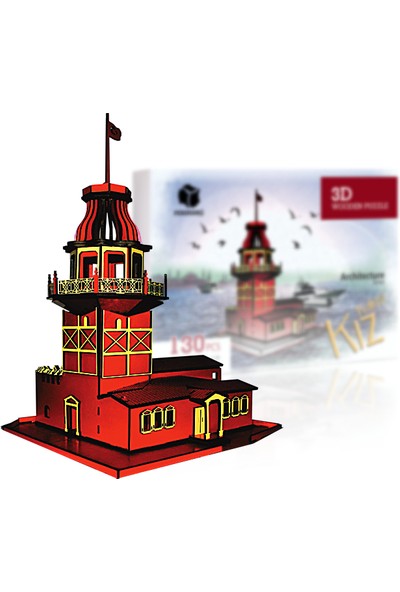 Pershang Kız Kulesi 385 Parça Ahşap 3D Puzzle Pershang Kız Kulesi 385 Parça Ahşap 3D Puzzle