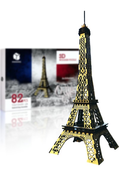 Pershang Eyfel Kulesi 82 Parça 3D Ahşap Puzzle Pershang Eyfel Kulesi 82 Parça 3D Ahşap Puzzle
