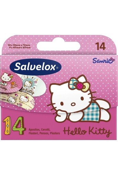 Salvelox Hello Kitty Figürlü Yara Bandı Salvelox Hello Kitty Figürlü Yara Bandı