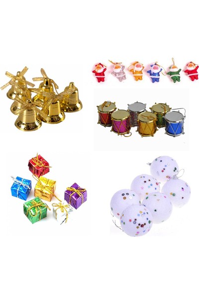 Gökçe Yılbaşı Ağaç Süsleme Seti - 36 Parça