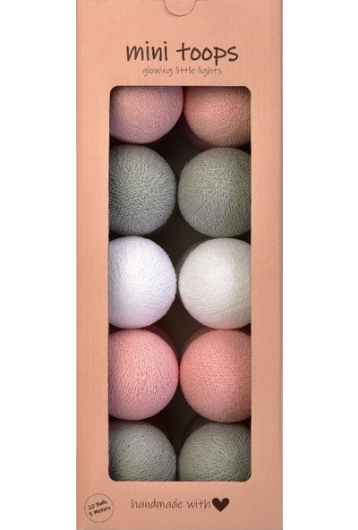 Mini Toops Pink Of Love Işıklı Top Aydınlatma Mini Toops Pink Of Love Işıklı Top Aydınlatma