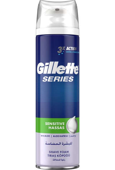 Gillette Series Hassas 250 ml Tıraş Köpüğü Gillette Series Hassas 250 ml Tıraş Köpüğü