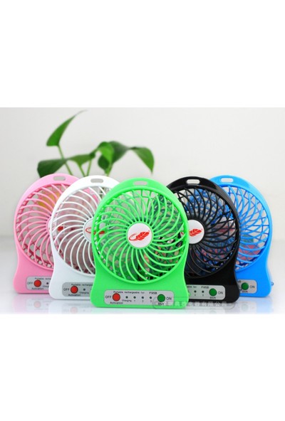 Portable Şarjlı Masaüstü Fan - Beyaz Masaüstü Fan Portable Şarjlı Masaüstü Fan - Beyaz Masaüstü Fan