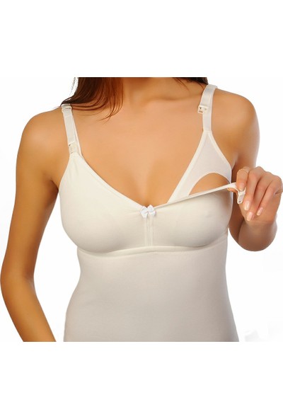 Safemom - Klasik Emzirme Atleti Beyaz 85