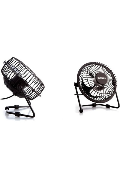 Everest Efn-482 Masaüstü Metal Siyah Usb Fan Vantilatör Everest Efn-482 Masaüstü Metal Siyah Usb Fan Vantilatör