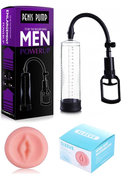 Penis Pompa Seti - Penis Pompası + Vajina Başlık Penis Pompa Seti - Penis Pompası + Vajina Başlık