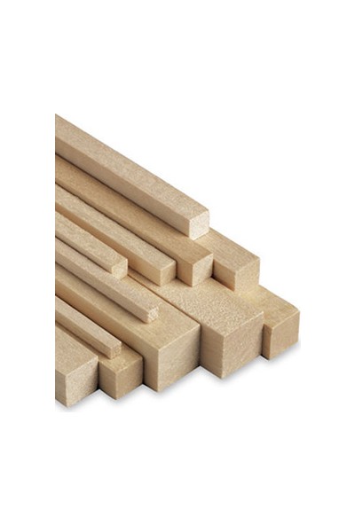 Del Rey Ihlamur Kare Çıta 100 cm 4 x 4 mm 20'li