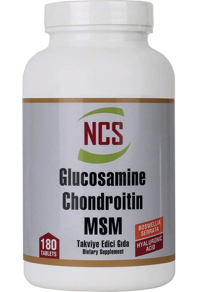 Ncs Glucosamine Chondroitin Msm Hyaluronic Acid Bosvella 180 Tablet Ncs Glucosamine Chondroitin Msm Hyaluronic Acid Bosvella 180 Tablet