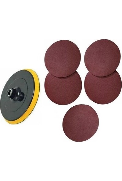 Sinka Cırt 115 mm Taban 5'li 80 Kum Zımpara Seti