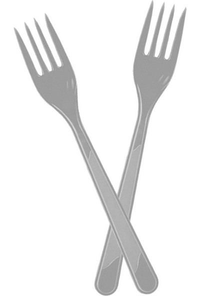 PartiPan Kullan At Plastik Çatal Gümüş 25'li PartiPan Kullan At Plastik Çatal Gümüş 25'li