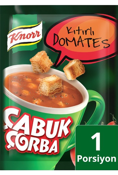 Knorr Çabuk Çorba Serisi Kıtırlı Domates Çorbası 22 GR Knorr Çabuk Çorba Serisi Kıtırlı Domates Çorbası 22 GR