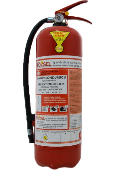 Özsel Yangın Söndürme Tüpü 6 kg