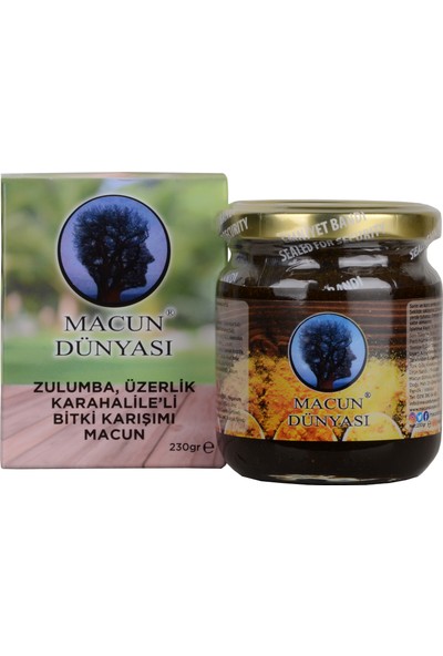 Macun Dünyası Zulumba üzerlik Karahalile'li Bitki Karışımlı Macun 230 gr