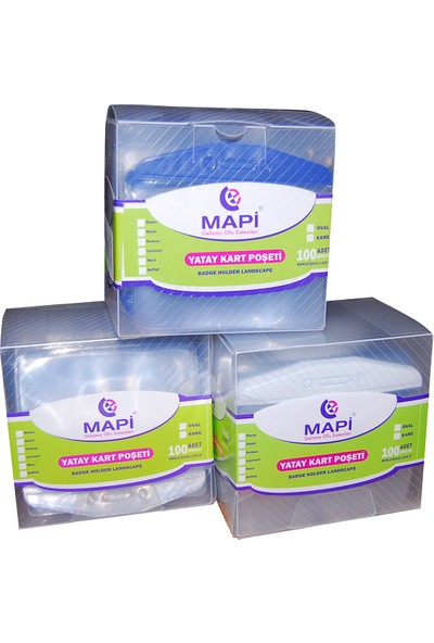 Mapi Kart Poşeti Yatay 100'LÜ Beyaz Mapi Kart Poşeti Yatay 100'LÜ Beyaz
