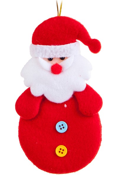 Kullan At Market Yılbaşı Noel Baba Kırmızı Pelüş Asma Süs 14 cm 1 Adet