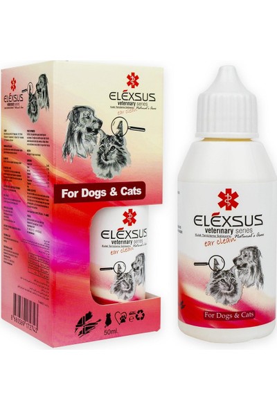 Elexsus Ear Clean Kedi Köpek Kulak Temizleme Solüsyonu 50 ml