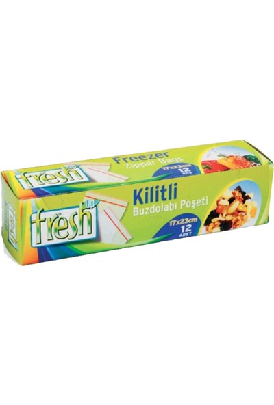 Kullan At Market Fresh-Up Kilitli Buzdolabı Poşeti 17X23 12LI Kullan At Market Fresh-Up Kilitli Buzdolabı Poşeti 17X23 12LI